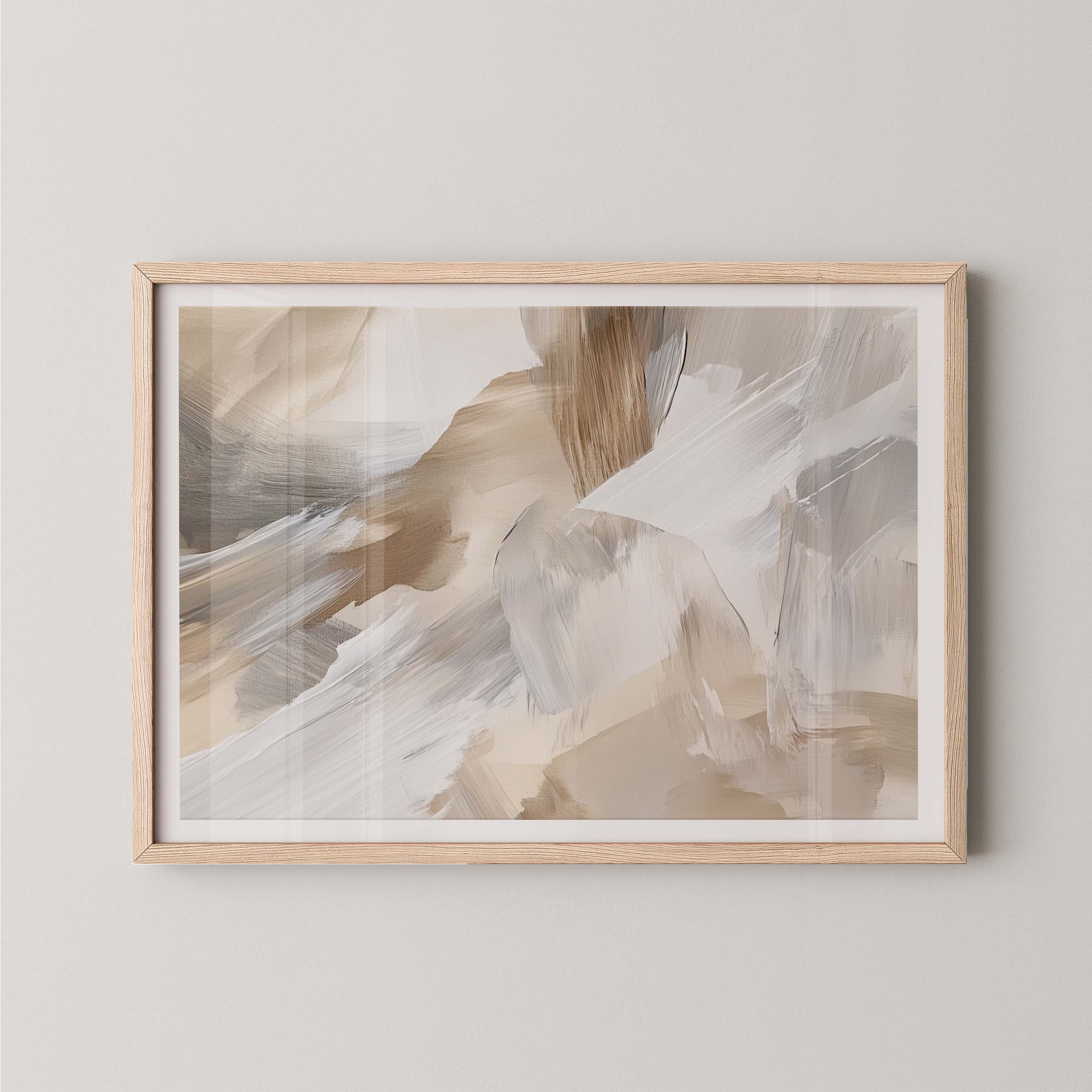 Neutral Brushstrokes IV – Storyline Prints