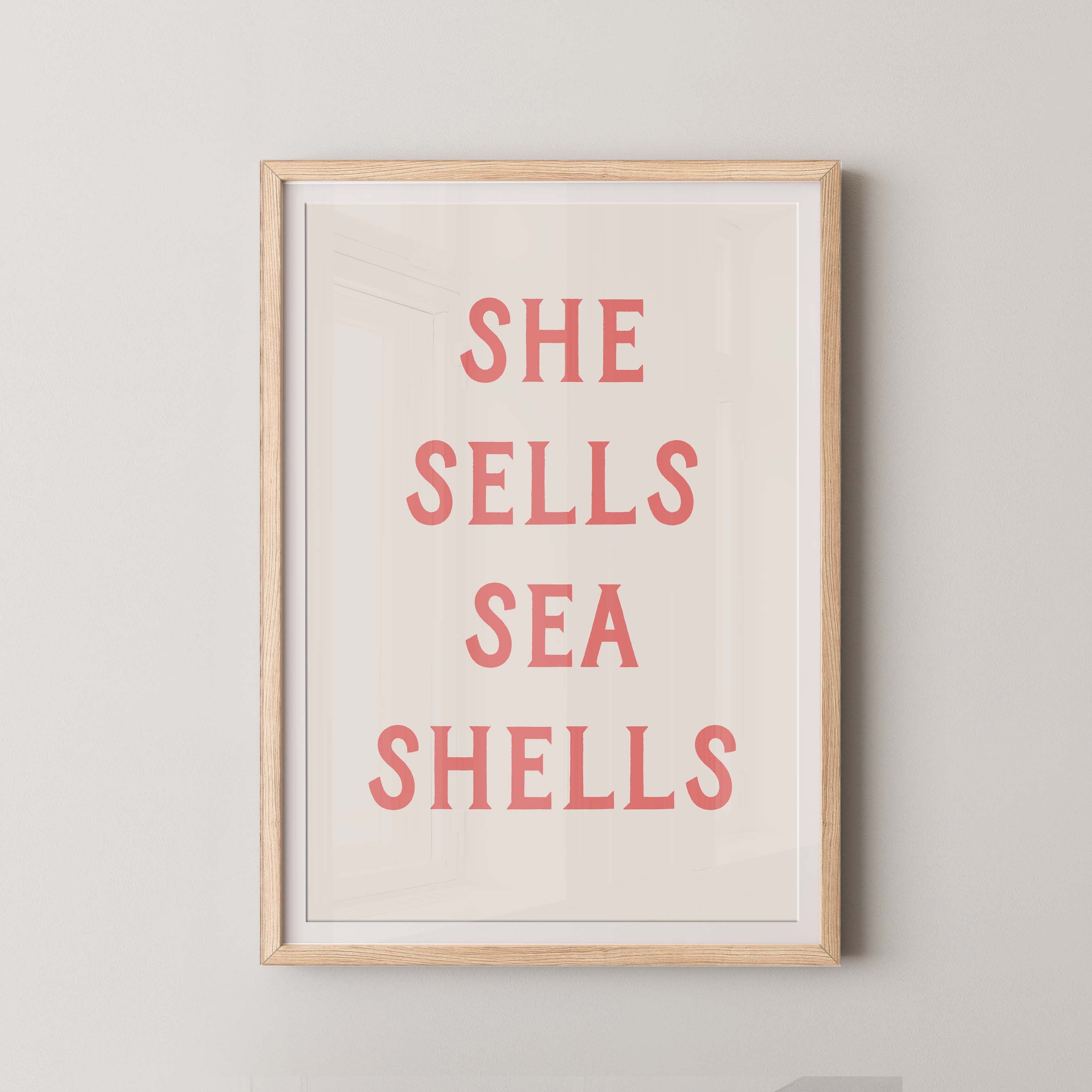 She Sells Sea Shells in Cream – Storyline Prints